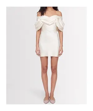 Giuseppe Di Morabito Draped Short Silk Dress