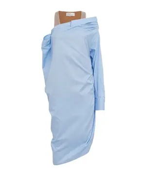 Giuseppe Di Morabito Cotton Short Dress - Blue