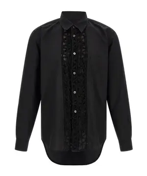 Comme Des Garçons Long-sleeved Shirt - Black