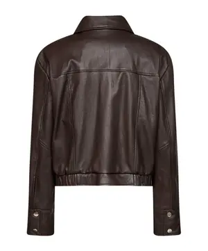 KAOS Long-sleeved Leather Jacket