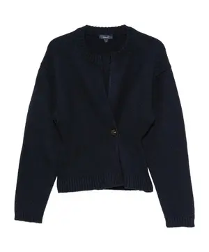 Soeur Single-button Knit Cardigan - Black