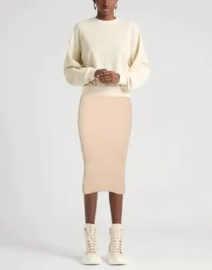MAISON MARGIELA Ribbed Knit Midi Pencil Skirt