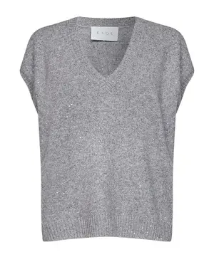 KAOS V-neck Knit Vest - Gray
