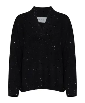 KAOS Long-sleeved Sweater - Black
