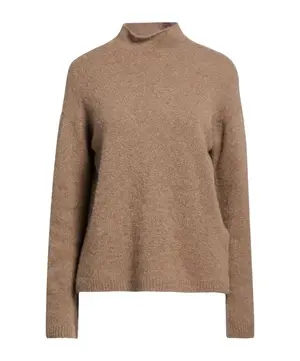 Max Mara Mock Neck Drop Shoulder Knit Sweater