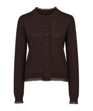 KAOS Long-sleeved Button-down Cardigan - Black