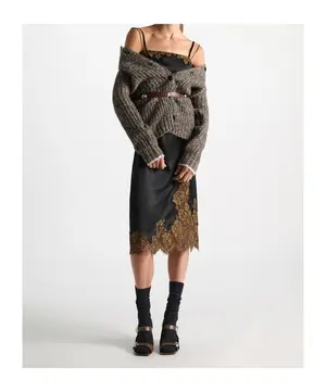 Dorothee Schumacher Shiny Statement Midi Lingerie Dress