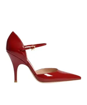 GIANVITO ROSSI 95mm Sofia Leather Pumps - Red