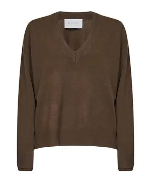 KAOS V-neck Sweater - Brown