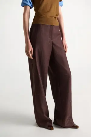 Dorothee Schumacher Pleated Wide-leg Casual Trousers