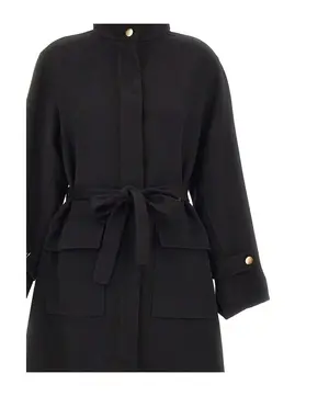 KAOS Belted High-collar Coat
