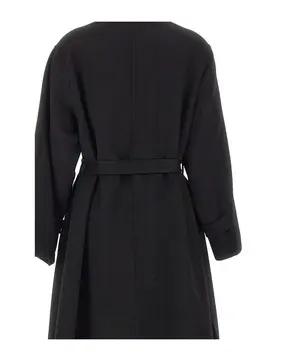 KAOS Belted High-collar Coat