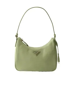 Prada Re-edition 2005 Nubuck And Saffiano Leather Mini-bag