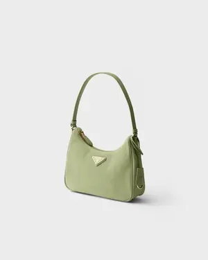 Prada Re-edition 2005 Nubuck And Saffiano Leather Mini-bag