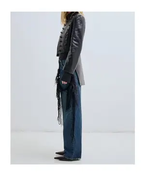 DARKPARK Moss Leather Napoleon Jacket