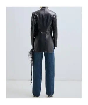 DARKPARK Moss Leather Napoleon Jacket
