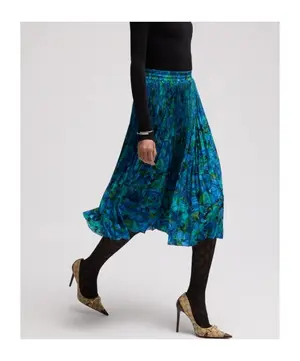 Gucci Printed Silk Crêpe De Chine Midi Skirt