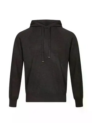 KANGRA Raglan-sleeve Wool Hoodie - Brown
