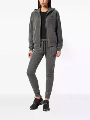 PLEIN SPORT Acid-wash Zip-up Hoodie