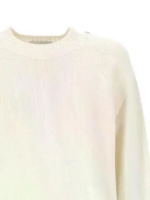 OLIVER LATTUGHI Blanket-stitched Raglan-sleeve Sweater