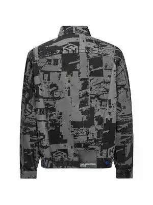 Karl Lagerfeld Cityscape-print Denim Jacket