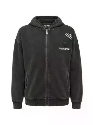 PLEIN SPORT Washed Fleece-effect Hoodie