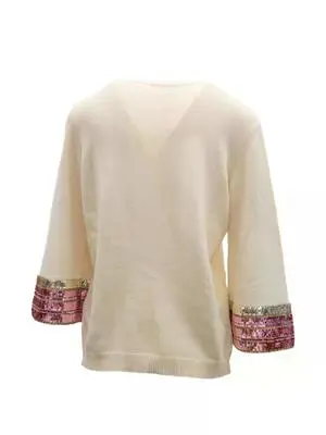 Valentino Garavani Sequin-embellished Flared-sleeve Sweater