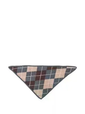 &daughter Argyle Cashmere Scarf - Grey