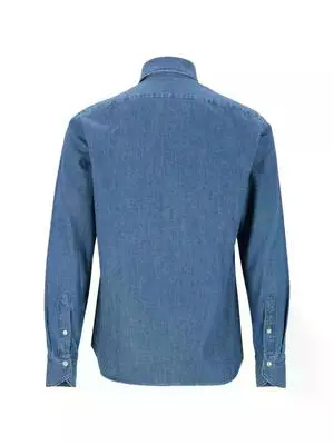 Al Duca D'aosta Button-down Denim Shirt - Blue