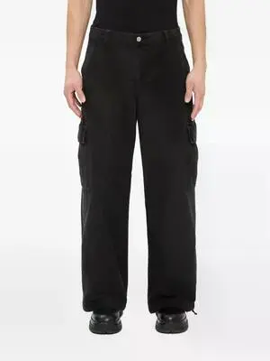 44 LABEL GROUP Canvas Cargo Trousers - Black