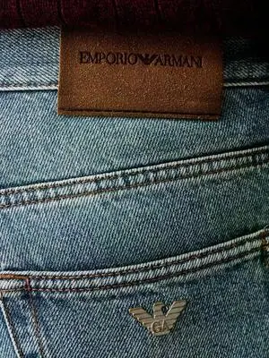 Emporio Armani Logo-patch Belt-loop Jeans