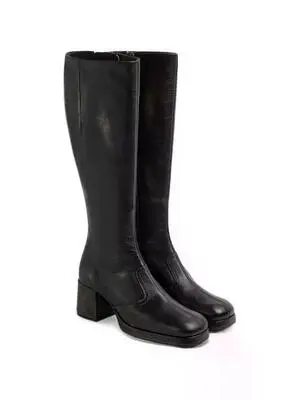 MIISTA Donna Square-toe Panelled Boots