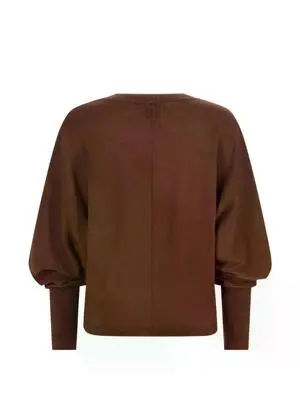 NUDE V-neck Batwing-sleeve Sweater