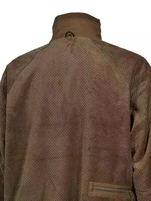 DAIWA PIER39 Tech Mil Fleece Zip-up Lightweight Jacket - Brown