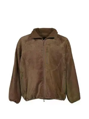 DAIWA PIER39 Tech Mil Fleece Zip-up Lightweight Jacket - Brown