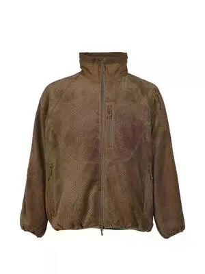 DAIWA PIER39 Tech Mil Fleece Zip-up Lightweight Jacket - Brown