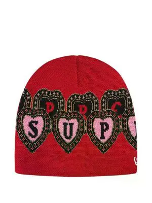 Supreme New Era Hearts Beanie Hat