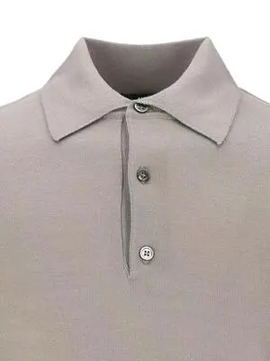 Alpha Studio Merino Wool Polo Shirt
