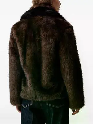 KAOS Contrast-trim Artificial Fur Jacket