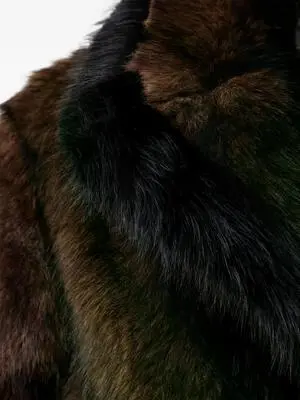 KAOS Contrast-trim Artificial Fur Jacket
