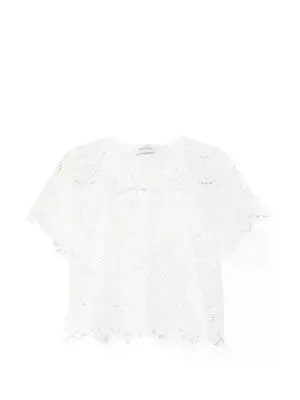 Matteau Broderie Blouse - White