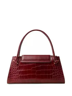 Versace Severine Croc-effect Leather Shoulder Bag