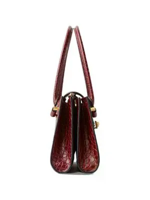 Versace Severine Croc-effect Leather Shoulder Bag