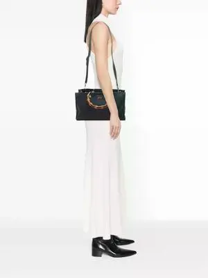 Gucci 2000-2015 Medium Calfskin Bamboo Shopper Satchel