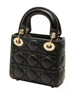 Dior 2020 Micro Lambskin Cannage Lady Satchel