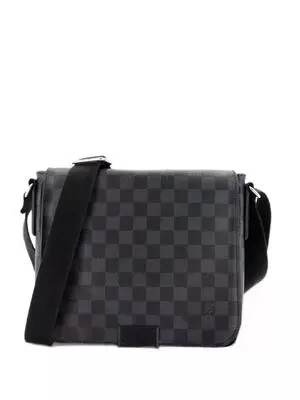 LOUIS VUITTON District Messenger Bag Damier Graphite Pm Crossbody Bag - Black