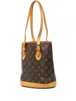 LOUIS VUITTON 2001 Monogram Petit Bucket Bag