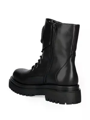 Just Cavalli Buckle-detail Logo-patch Boots