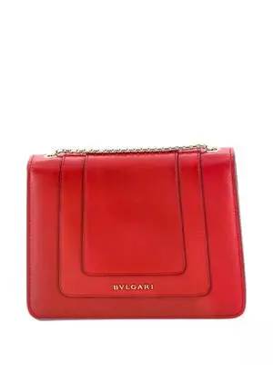 BVLGARI Serpenti Forever Square Shoulder Bag Leather Small Crossbody Bag
