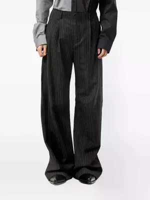 MAISON MARGIELA Pinstripe-pattern Pleated Trousers